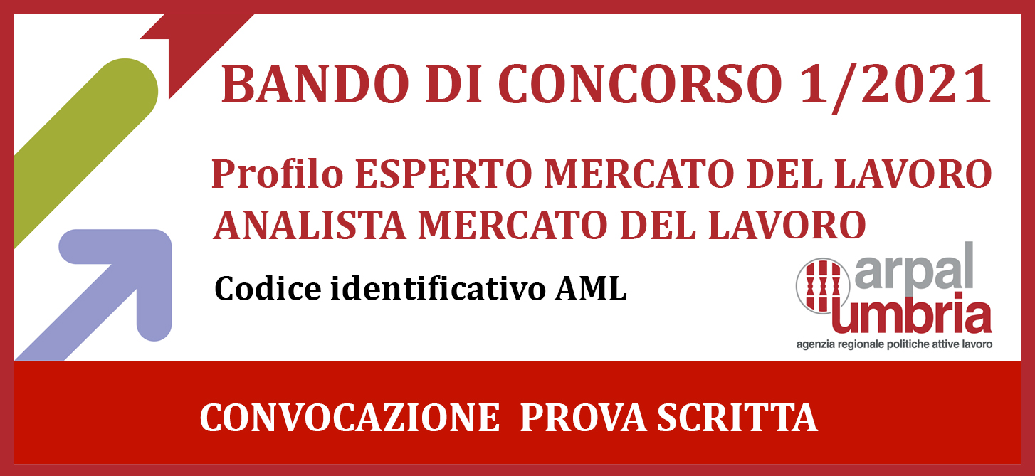 BANDO DI CONCORSO PUBBLICO 1/2021 - Analista del mercato del lavoro ...